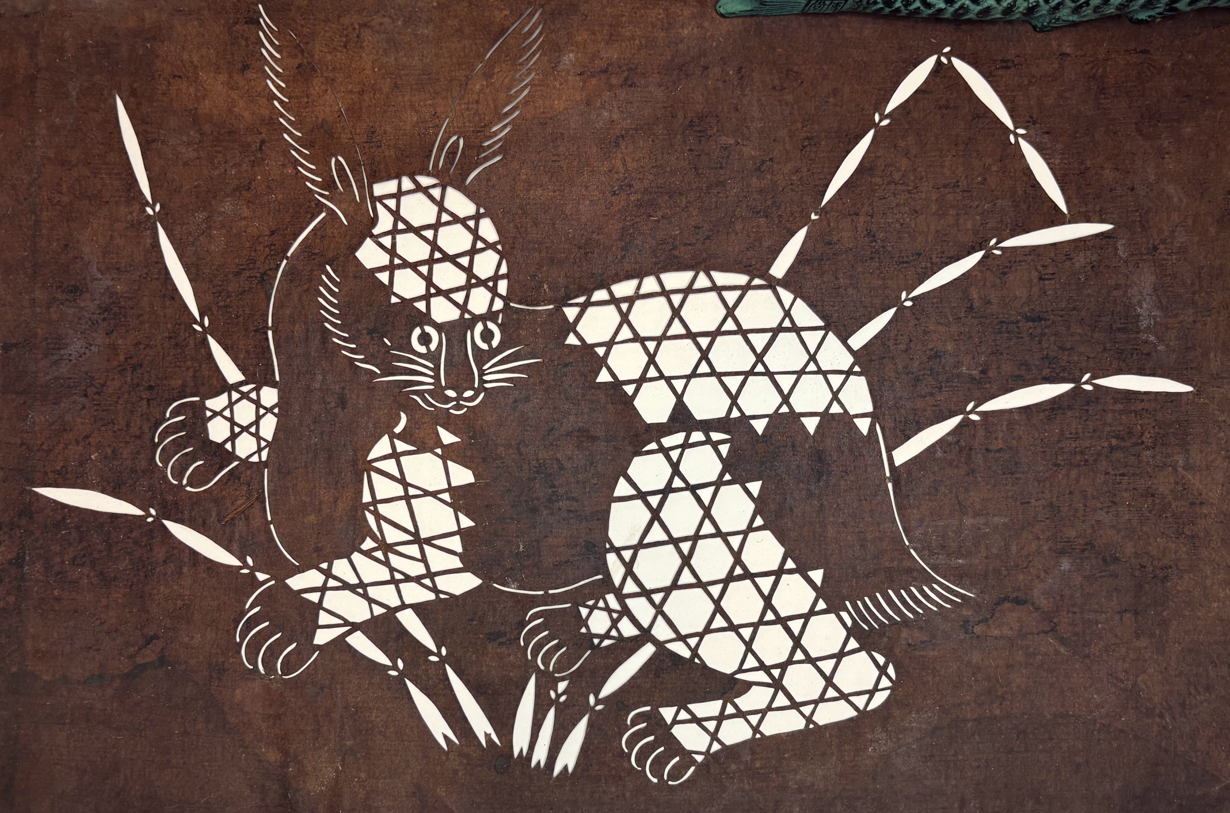 [籠目ウサギ]Basketweave Rabbit – Fire Rabbit Studio